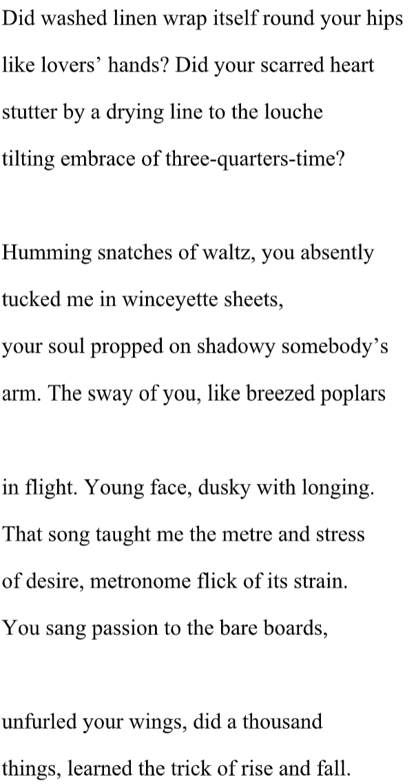 And still have longed for more – Lesley Curwen