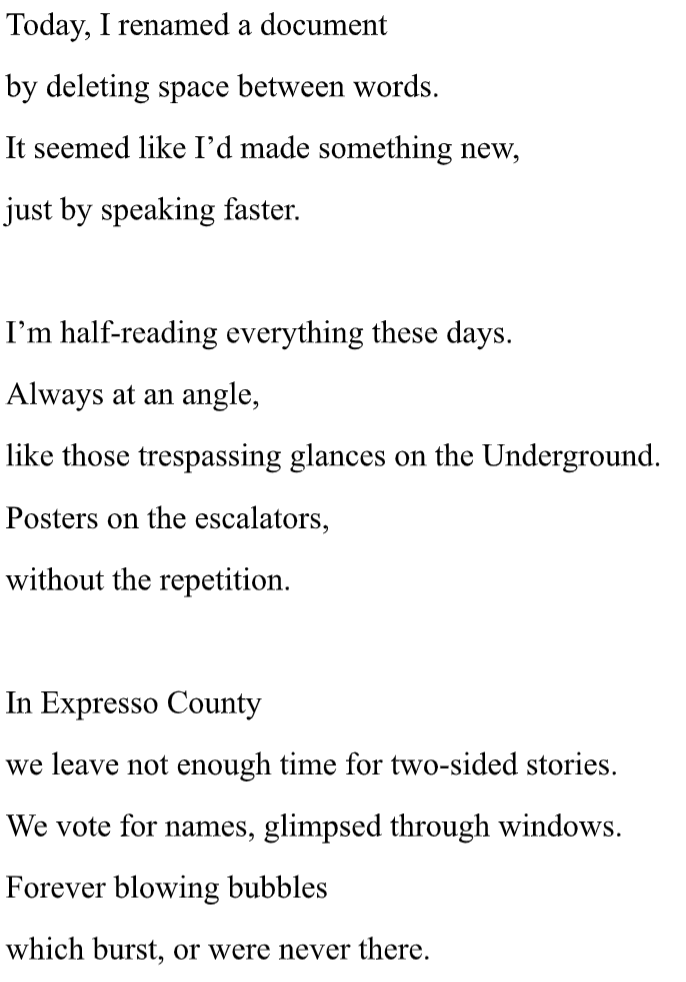 Names, Glimpsed Through Windows – Chris Hemingway